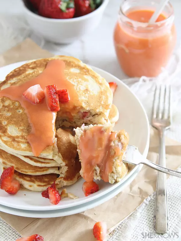 Curd de morango caseiro