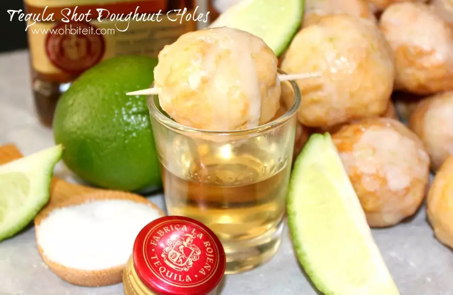 tequila شاٽ ڊونٽ سوراخ