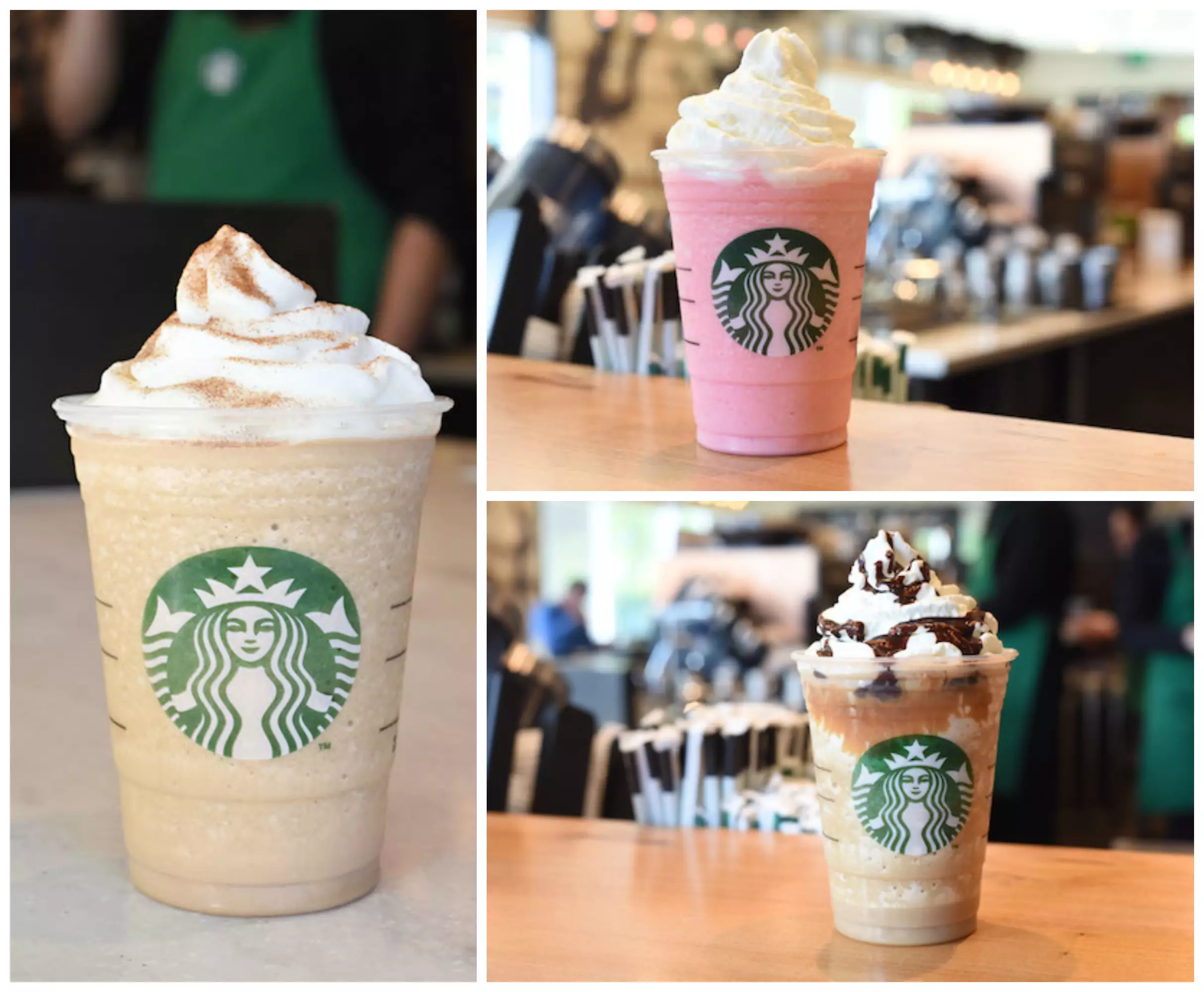 Starbucks frappuccinos ថ្មី។