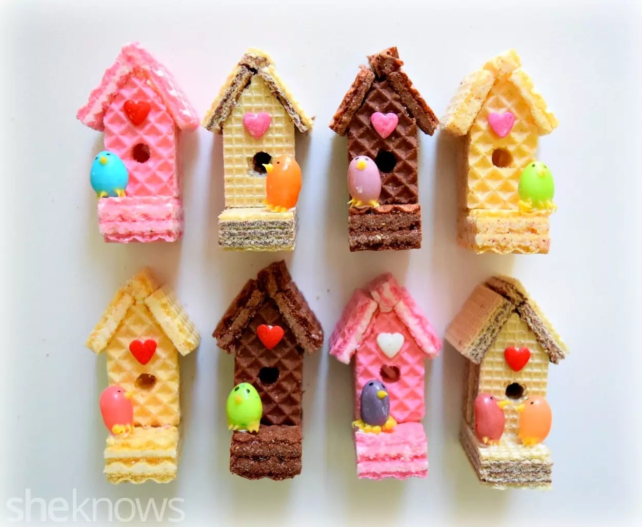 nakakain na sugar wafer bird houses