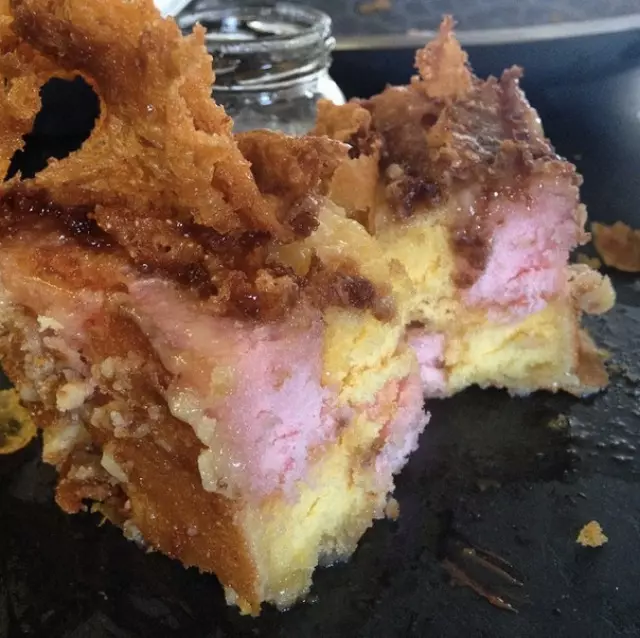 Gâteau battenburg frit