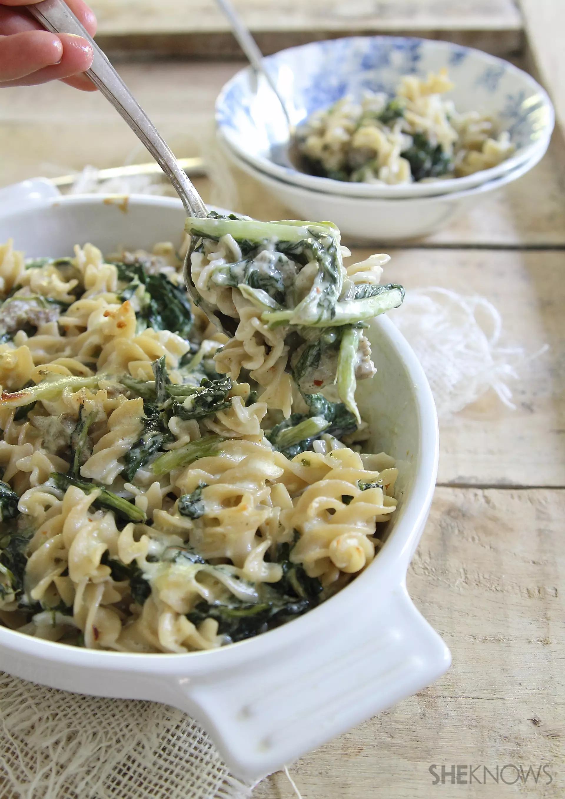 Spicy mac uye swiss chard