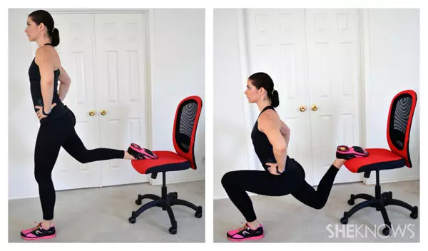 Single-leg balance lunge