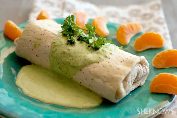 Tajlandski zeleni curry pileći burrito recept