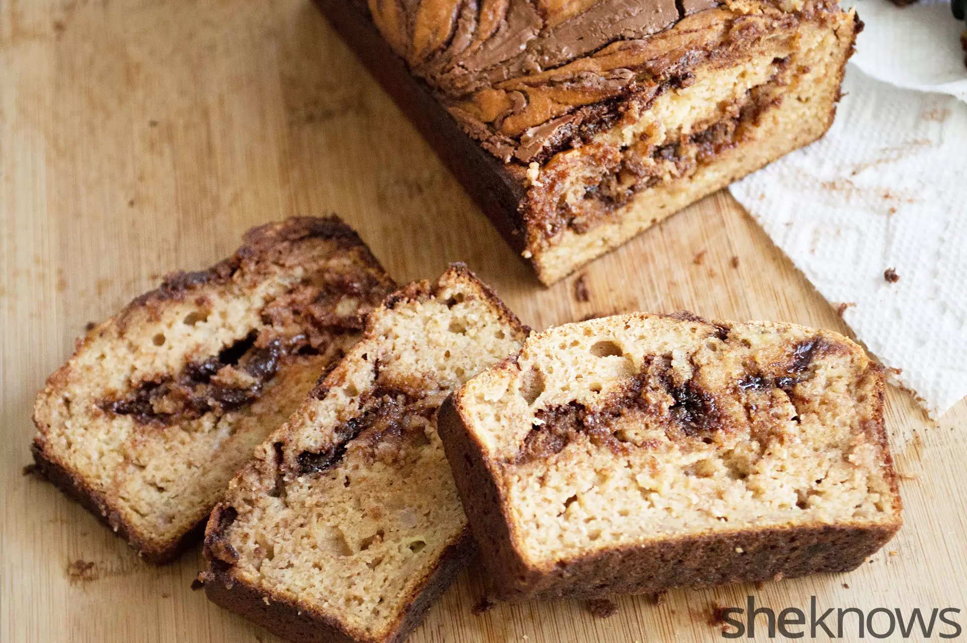 pane alla banana e nutella