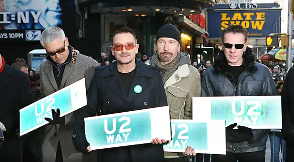 U2 marrin emrin e rrugës së tyre