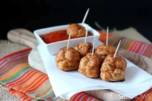 Boulettes de poulet au parmesan sauce marinara