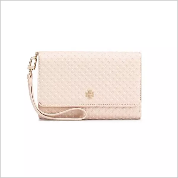 Tory Burch Marion-reliëf drievou-slimfoonarmband