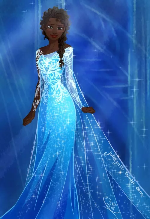 Elsa negra de Frozen