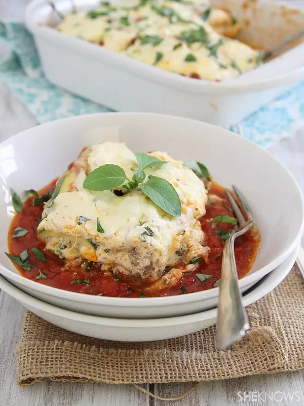 Lasagne di zucchine senza cereali