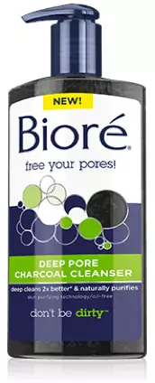 Biore's Deep Pore Charcoal Cleanser