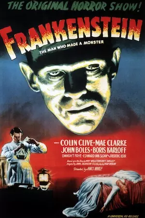 plakat filmowy frankenstein