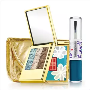 Elizabeth Arden New York in Bloom Teal Eye Shadow Trio en Lacquer Kit