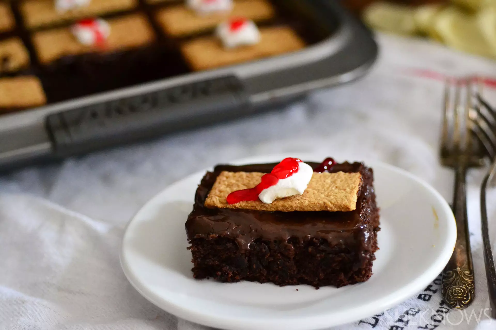 Recepta de brownies de bandaid amb sang