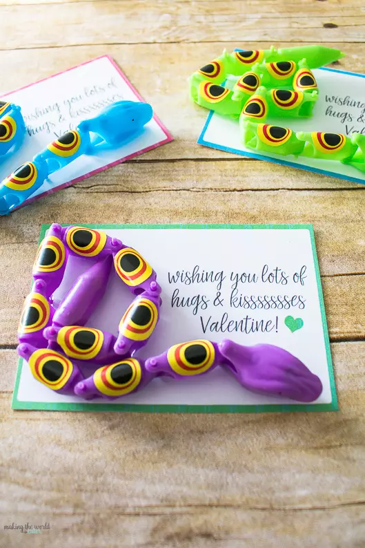 Non-candy Valentine's para sa mga bata