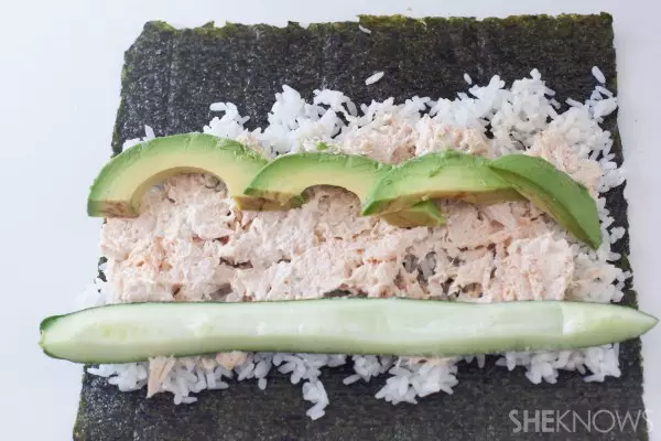 Tuna sushi destê roll