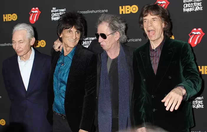 The Rolling Stones sur ruĝa tapiŝo