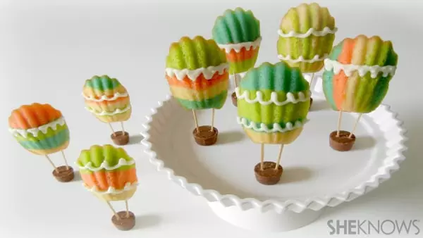 Hot Air Balloon Madeleine Cookies