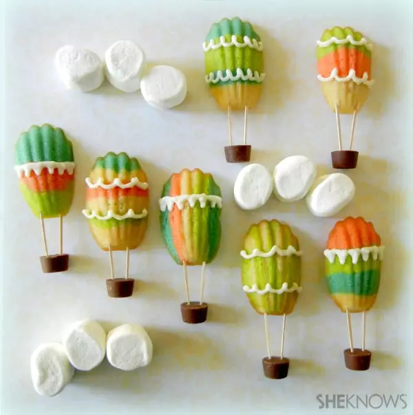 Hot Air Balloon Madeleine Cookies