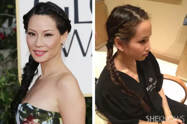 2013 Golden Globes မှ Lucy Liu ၏ဆံပင်ပုံစံကို ရယူပါ။