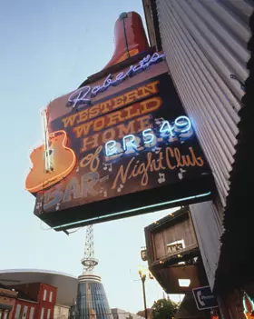 Honky tonk bar i Nashville