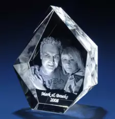 Cristal de Crăciun cu laser 3D personalizat