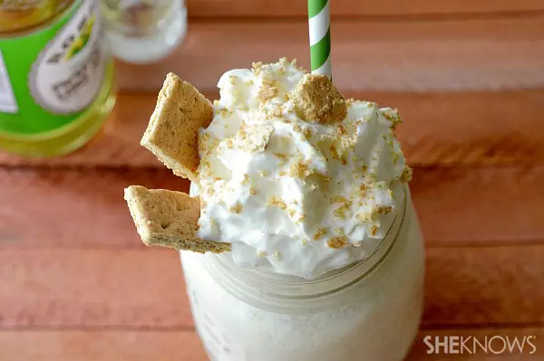 Boozy pumpkin milkshake