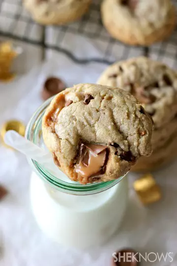 Rolo toffee cookies