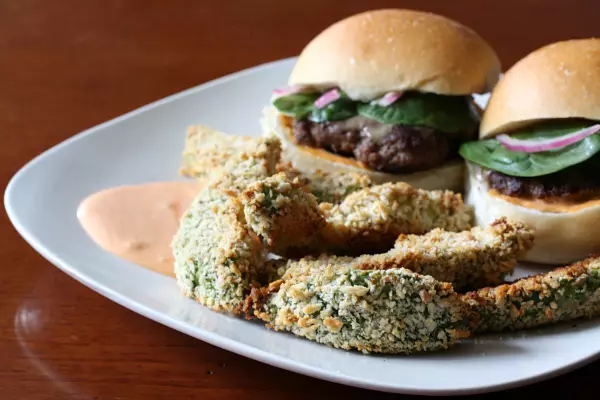 Lam sliders mei avocado fries