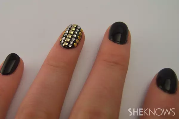 tutorial nail art - engade cravos de ouro