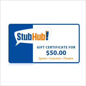 StubHub նվեր վկայական