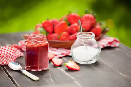Homemade strawberry jam