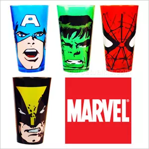 Marvel glazen bekerset