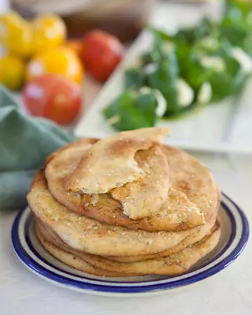 Whole wheat rosemary flat bread