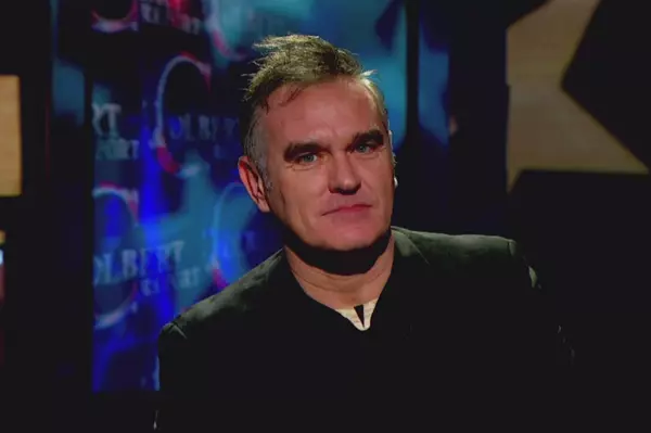 Morrissey en Stephen Colbert-spektaklo