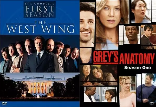 West Wing a Grey's Anatomy ar DVD ar gyfer cymorth ôl-apocalyptaidd