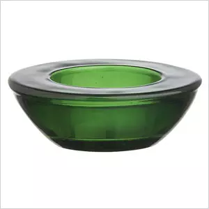 emerald green tea light holder