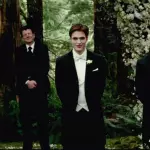 Robert Pattinson sem Edward Cullen í Breaking Dawn Wedding Scene