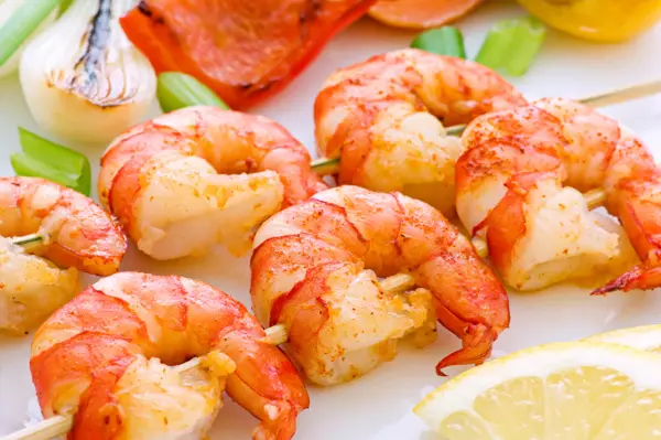 li-shrimp ka li-skewers