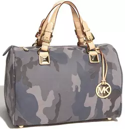camouflage-patterned satchel
