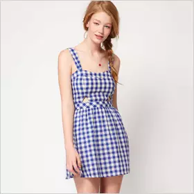 gingham frock