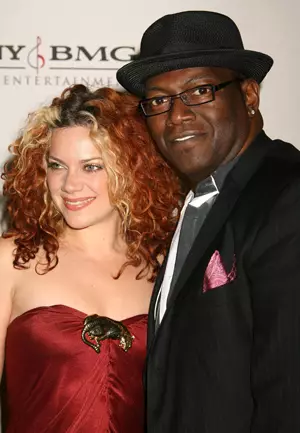 Randy Jackson med Nikka Costa på Clive Davis Grammisfest