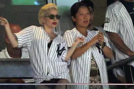 Lady Gaga au stade des Yankees