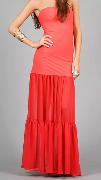 Boulee sheer maxi dress