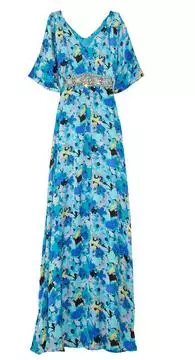 Badgley Mischka floral maxi dress