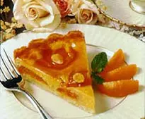 Apricot និង Almond Tarte