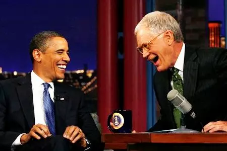 Thawj Tswj Hwm Obama tau raug ntaus rau Letterman