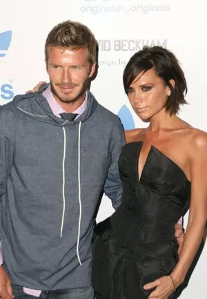 David Beckham och fru Victoria Beckham