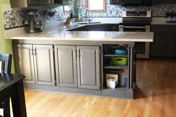 Countertop Extension na may Extra Open Shelves - Sugar Bee Crafts