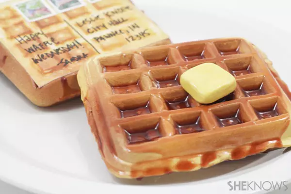 waffle postcard